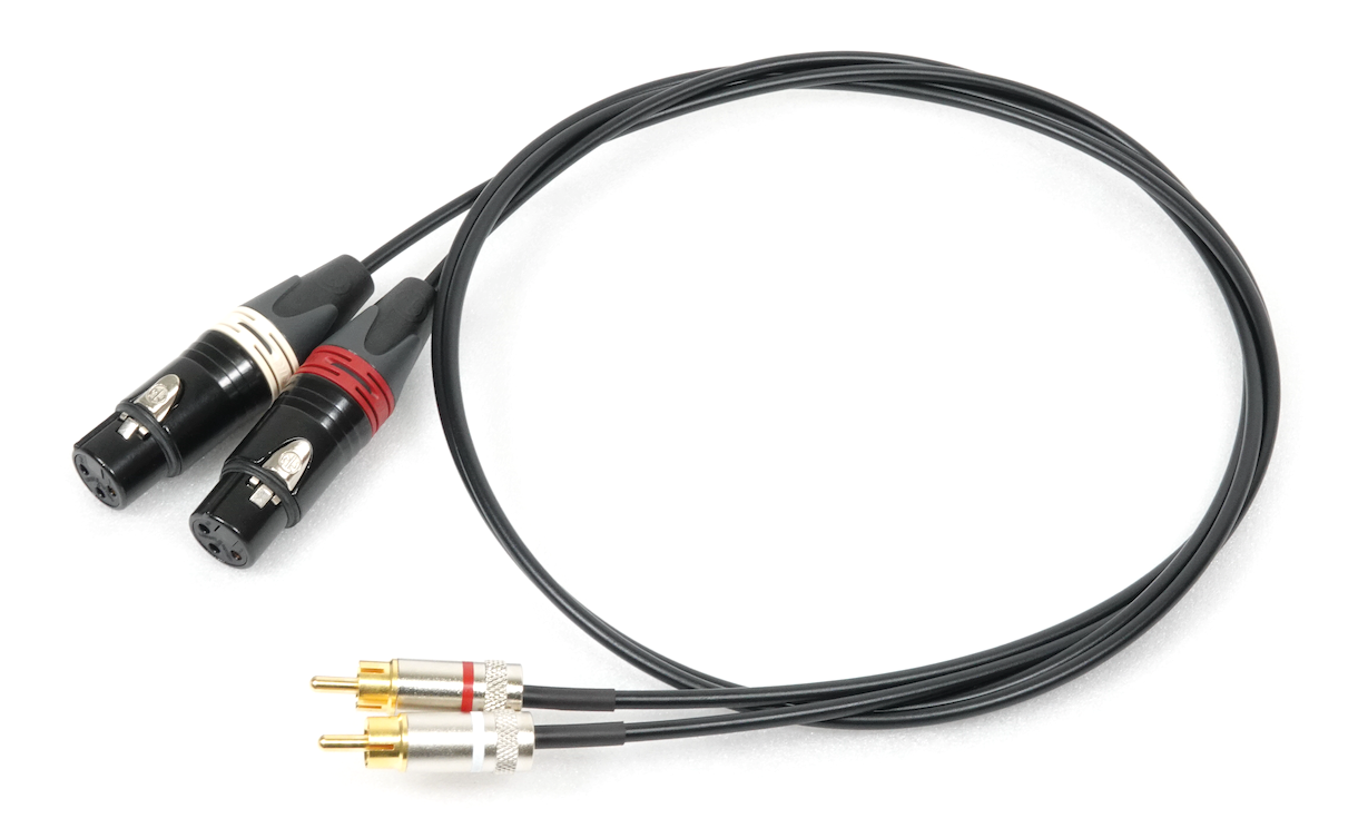 MOGAMI モガミ 2803 XLRメス-RCA 変換ケーブル 2本セット 世界最高の解像度！