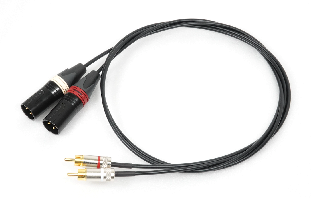 MOGAMI モガミ 2803 XLRオス-RCA 変換ケーブル 2本セット 世界最高の解像度